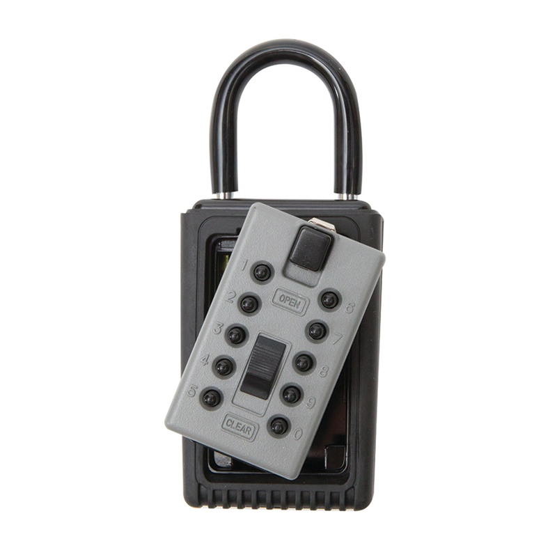 Kidde Kidde KeySafe, Portable, Pushbutton, 3 Key, Titanium - Key Storage